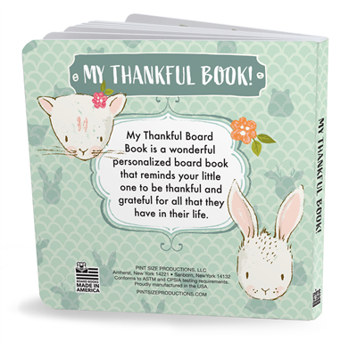 Personalized Thankful Board Book | Pint Size Productions